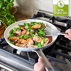 GreenPan Padova Hard Anodized Healthy Ceramic Nonstick, 8" and 10" Frying Pan Skillet Set, PFAS-Free, Dishwasher Safe, Light Blue