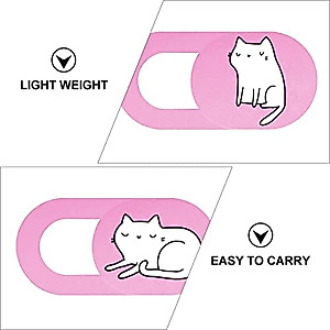 Mobestech Camera Protector USB Camera 3pcs Webcam Cover Smartphone Cover Webcam Cover Slide Camera Cover Slide Blocker Slide Adorable Cat Computer Camera Laptop Camera Slide Blocker