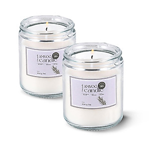 AMVOG Luxury Vanilla Soy Candles | Large 3 Wick Jar Candle | Up to 30 Hours Burning Time | 100% Natural Soy Wax | Relaxing Aromatherapy Aesthetic Candle