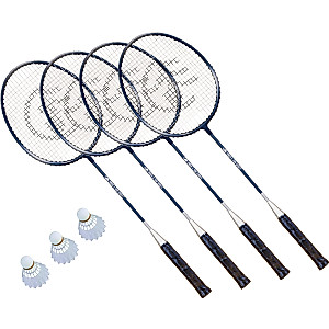 Park & Sun Sports Volley Sport Combo Set: Portable Outdoor Badminton/Volleyball Net System, Blue, One Size