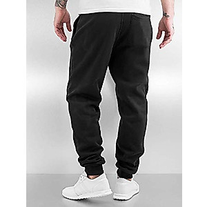 Southpole Men's Basic Active Fleece Jogger Pants-Regular and Big & Tall Sizes, BK, M