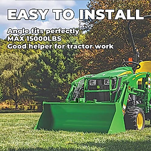 osemar Compact Tractor Bucket Hooks Bolt on with 2" Receiver fit for John Deere 1025r 2320 2025r 2032r 3032e