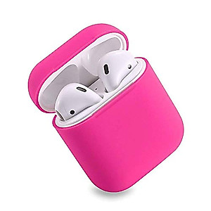 HappyCover Compatible for Airpods Case 2 & 1, Protective Silicone Cover Skin for Airpods Charging Case (Rosy)