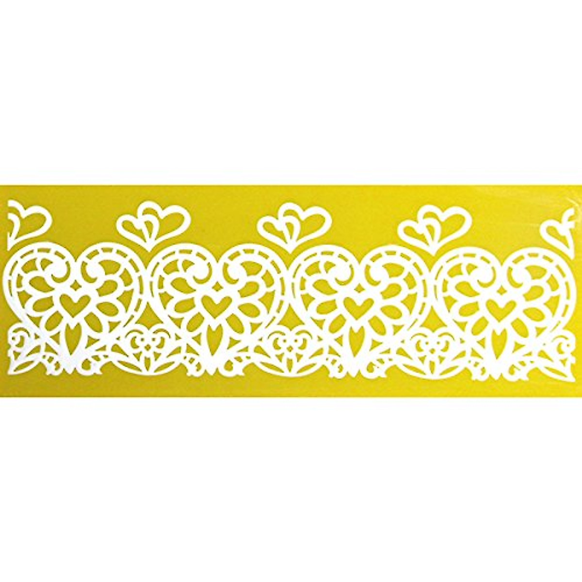 Global Sugar Art Hearts Embrace Silicone Lace Mat by Chef Alan Tetreault