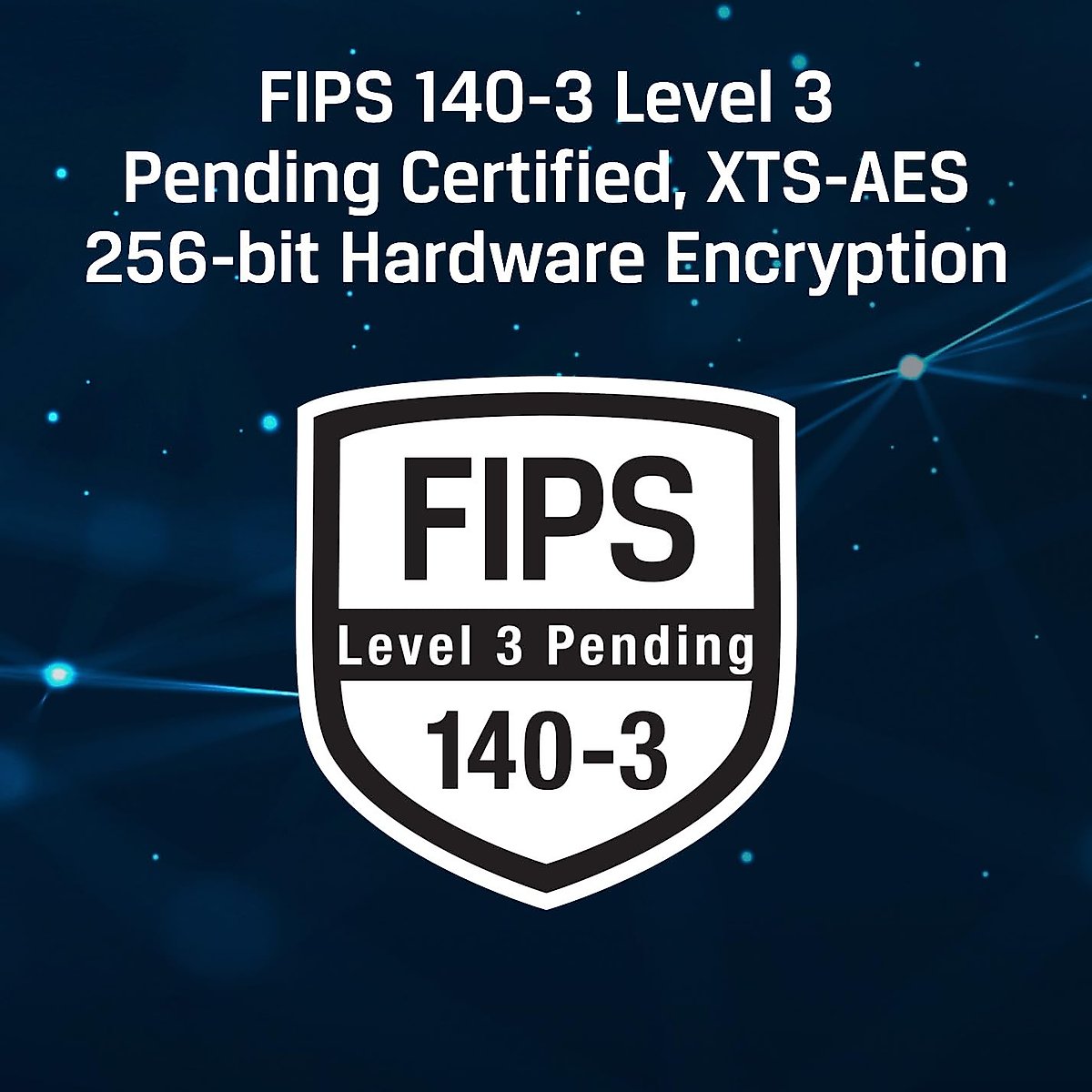Kingston Ironkey Keypad 200 128GB Encrypted USB | Alphanumeric Keypad | Multi-Pin Access | XTS-AES 256-bit | FIPS 140-3 Level 3 Certified | Brute Force & BadUSB Protection | IKKP200/128GB,Blue