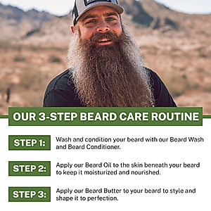 Live Bearded Beard Conditioner, 8 fl oz - Strengthens and Softens Facial Hair - Made in the USA - All-Natural Ingredients with Biotin, Caffeine | Legend Scent - Sandalwood, Vanilla