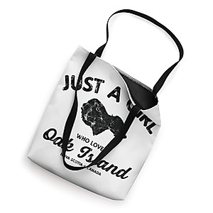 Oak Island Just A Girl Womens Vintage Treasure Map Gift Tote Bag