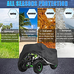 ATV Covers Waterproof 4 Wheeler Covers Quad Covers Used for Polaris Yamaha Suzuki Honda Kawasaki Kart