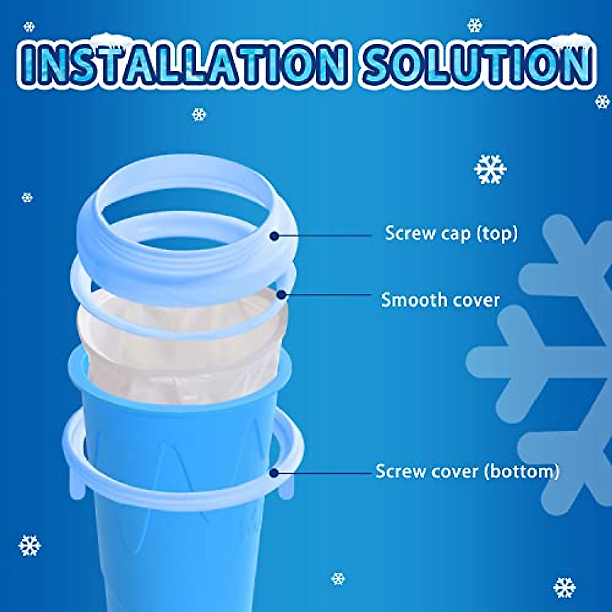 DIY Slushie Maker Cup,TIK TOK Magic Quick Frozen Smoothies Cup,Cooling Icee Maker slushie machine,Slushie Machine for Home Squeeze Slushie Cup,Homemade Milk Shake Ice Cream Maker Portable