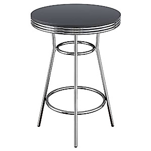 Winsome Wood Summit Dining, Black, Pub Table