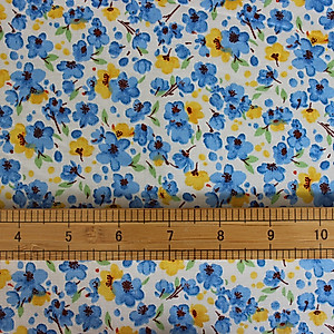 42Pcs 10"x10" Quilting Cotton Fabric Square No Repeat Layer Cake Fabric Bundles Precut Multi-Color Printed Floral Fabric for DIY Sewing,Quilting and Scrapbooking (Red/Pink/Yellow/Coffe/Green/Blue)