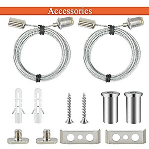 4ft LED Linear Light Fixtures Architectural Suspended Light with Plug, 4FT 45W Black Finish 0-10V Dimmable Office Lighting Fixture for Residential and Commercial Places, 4800lm, ETL 100-277V