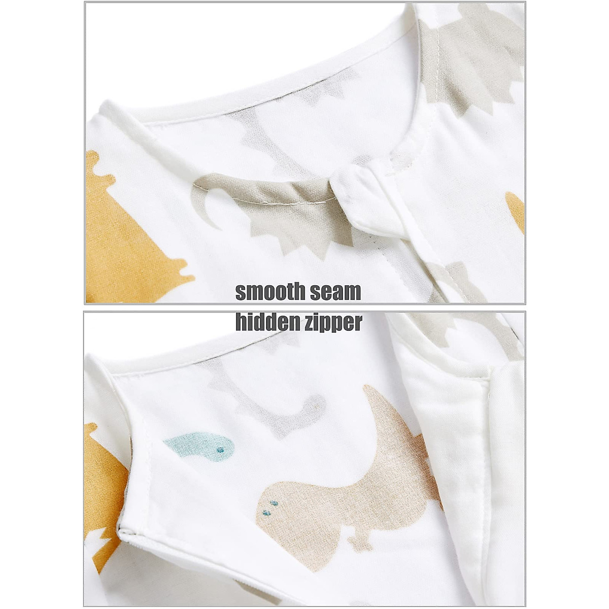 ililmmoe Baby Sleep Sack with Feet Muslin Original Cotton Sleeping Bag Wearable Blankets Non Sleeves 6months-4Y