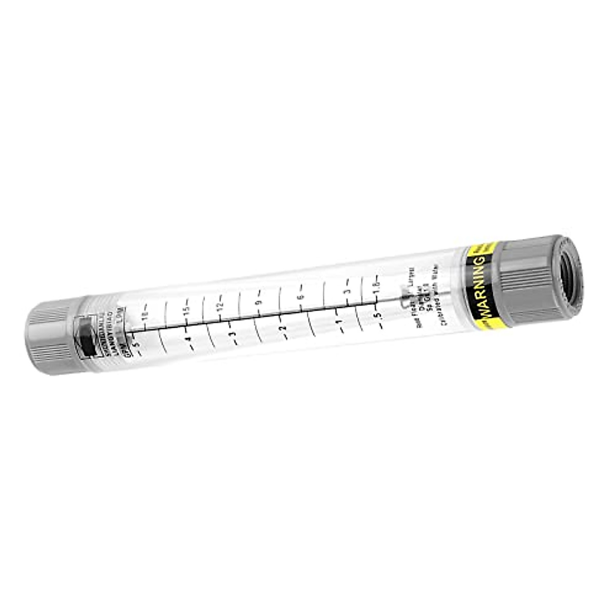 Water Flow Meter,Ozgkee Flow Meter Tube Type Flow Meter for Liquid Pipeline Flowmeter 0.5‑5 Gpm / 1.8‑18 Lpm Flow Meter Water