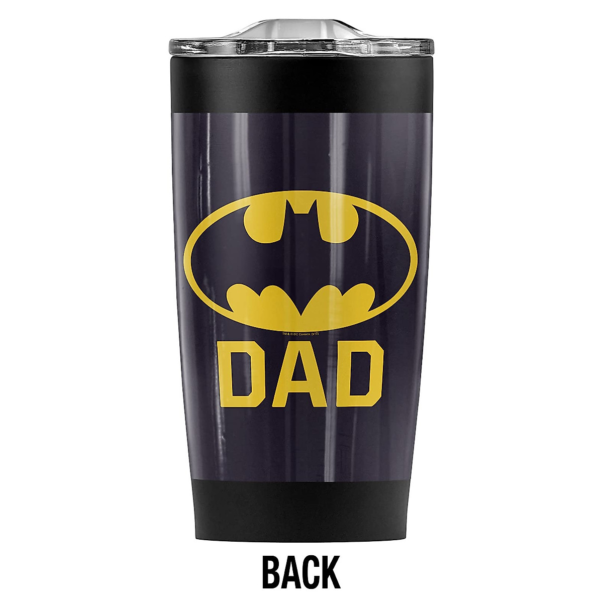 Batman Bat Dad Stainless Steel Tumbler 20 oz Coffee Travel Mug/Cup, Vacuum Insulated & Double Wall with Leakproof Sliding Lid