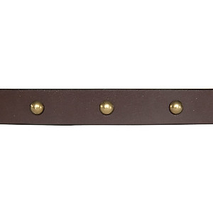 Lucky Brand Women Leather Bold Fashion Statement Belts, Domed Studded-Brown, XL (34-35")
