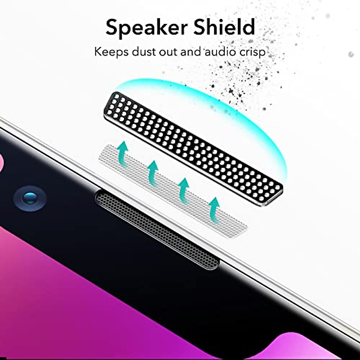 ESR Armorite Screen Protector Compatible with iPhone 14, iPhone 13 and iPhone 13 Pro, Ultra-Tough Tempered-Glass, Easy Installation Frame, 2 Pack