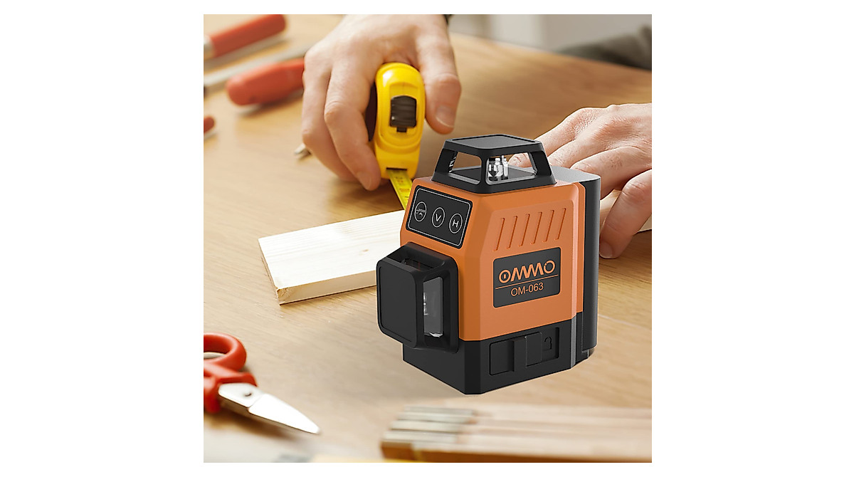 OMMO 8-Line Laser Level: Precision & Self-Leveling Tool