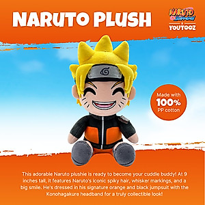YouTooz Naruto Plush 9" Inch, Collectible Uzumaki Naruto Plushie from Anime Naruto Shippuden Plush Collection