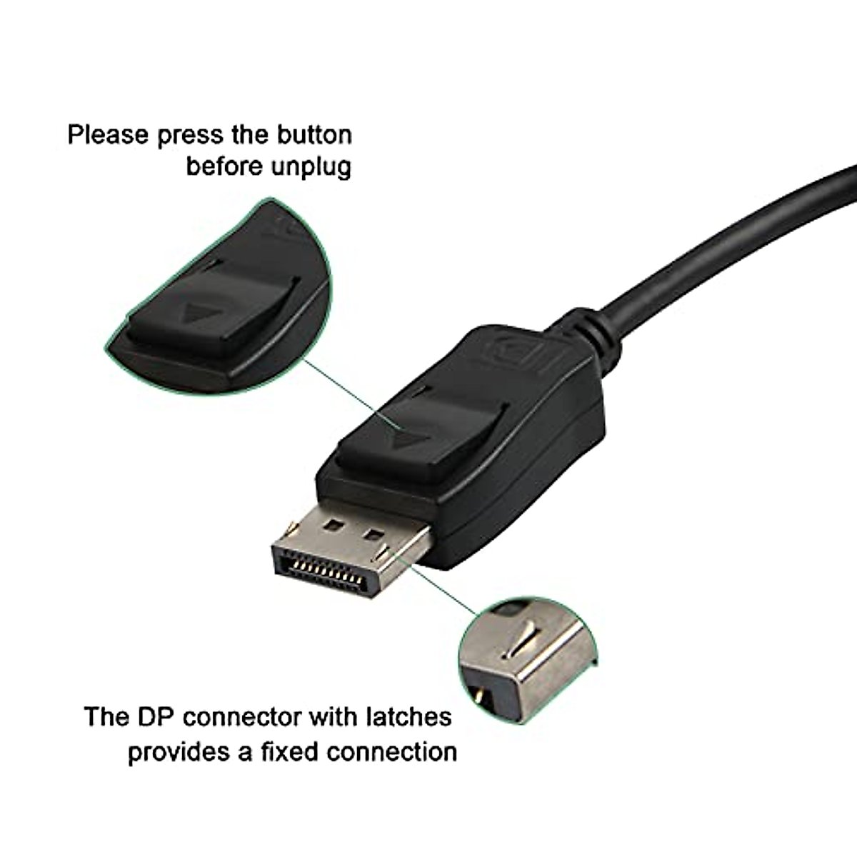 FEMORO DisplayPort to DVI Adapter 5-Pack, Display Port DP to DVI-I Adapter 1080P for All DP Port Computer, Laptop, Desktop - Black