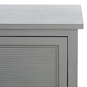 SAFAVIEH Home Collection Ryder Distressed Grey 2-Door 1-Shelf Entertainment Media Stand up to 55" Flatscreen TV