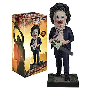 Spirit Halloween The Texas Chainsaw Massacre Leatherface Pretty Woman Mask Bobblehead Statue | Officially Licensed | Leatherface | Horror Collectible