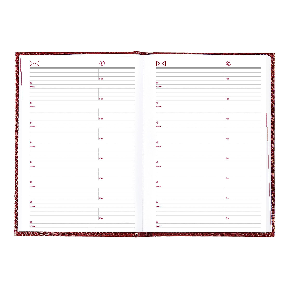 Brownline 2024 Traditional Daily/Monthly Planner, Untimed Journal, 12 Months, January to December, Perfect Binding, 8.25" x 5.75", Bright Red (CB389.RED-24)