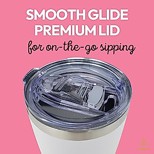 Biddlebee Cat Gifts for Cat Lovers Travel Coffee Cat Mug w/Slider Lid | 20oz Spill Proof Stainless Steel Insulated Cup | Cat Lover Gifts for Women | Cat Gifts for Women | Best Cat Mom