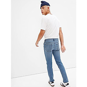 GAP Mens Soft Wear Slim Fit Jeans, Light Wash, 34W x 32L US
