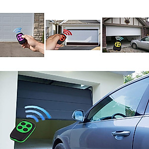 XIHADA Universal Garage Door Opener Remote Universal Gate Remote Control Homelink Key Fob Cloning Programmable Learning 4-Buttons Multi Frequency 280MHZ-868MHZ (1 PC, White 3)