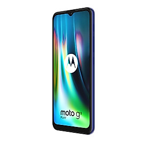 Motorola Moto G9 Play XT2083 Dual-SIM 64GB + 4GB RAM (GSM Only | No CDMA) Factory Unlocked 4G/LTE Smartphone (Sapphire Blue) - International Version