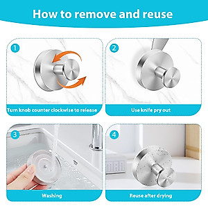 Fliverly Suction Cup Hooks for Shower, Bathroom, Kitchen, Glass Door, Mirror, Tile – Loofah, Towel, Coat, Bath Robe Hook Holder for Hanging up to 15 lbs – Waterproof Sliver (2-Pack)