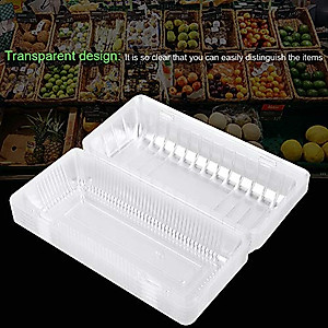 Alinory Storage Box, 25 PCS Plastic Hinged Loaf Container Food Fruit Storage Box(22.5 * 12.7cm)
