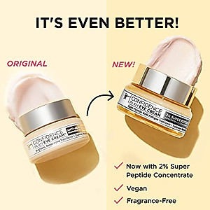 IT Cosmetics Confidence in an Eye Cream, Anti Aging Eye Cream for Dark Circles, Crow's Feet, Lack of Firmness & Dryness, 48HR Hydration with 2% Super Peptide Concentrate, for Day + Night - 0.5 fl oz