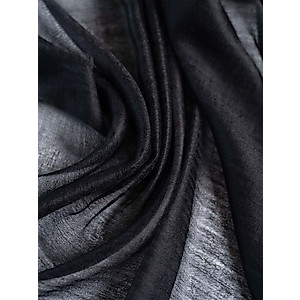 Ovcio Featherlight Black Cashmere Scarf - 100% Pure Cashmere Wrap Scarf for Women (87x39) with Gift Box