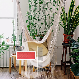 2 pack macrame fringe comb set stainless steel comb for making knitting cord rope macrame plant hangers wall hangings pets hair combing