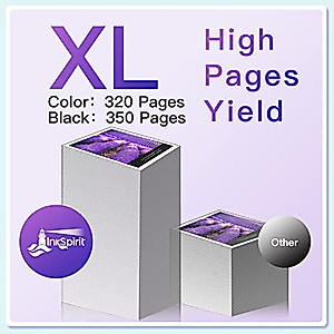 245XL 246XL Ink Cartridge for Canon PG-245XL CL-246XL InkSpirit High Yield Compatible with Canon Pixma MX492 MX490 MG2522 MG2520 MG2920 MG2922 TR4520 TR4522 TR4527 TS3100 TS3122 TS3300 Printers 2-Pack