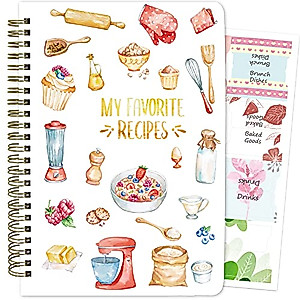 ceiba tree Blank Recipe Book to Write in Your Own Recipes Notebook Cookbook Journal 8.7" x 6.3" Gifts Ideas for Women Mom Wife 120 Pages