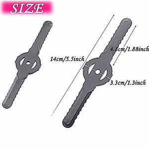20 Pcs Handheld String Trimmer Head Blades Replace, Plastic Lawn Mower Trimmer Blades Replacement for Cordless Grass Trimmer-Lawn Mower Plastic Long Blade Garden Mower Blade Trim Safety Accessories