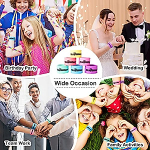 TECKWRAP Vinyl Roll Holder Craft Vinyl Storage Organizer - Silicone Slap Bracelets For Kids 6 Pcs/Set Slap Bands Wristband for School Party Home Decor DIY Adhesive Vinyl HTV Iron-on Wallpaper