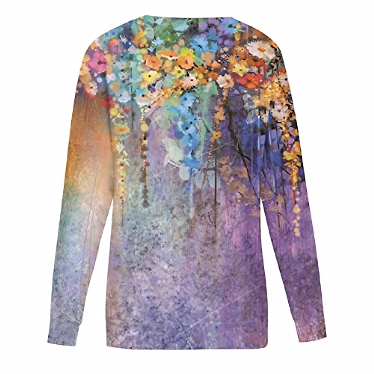 JJHAEVDY Women Fashion Sweatshirts Button Up Outfits Letter Winter Sweatshirts Comfy Tunic Sweatshirt for Womens Fashion Sweatshirt(3-Light Purple,Large)