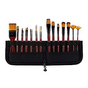 Creative Mark Folding Short Handle Paintbrush Storage Easel & Traveling Case - Artist Paintbrush Carrying Case & Artist Easel for Short Handle Paintbrushes Up to 9" Long - [Short Handle Easel & Case]