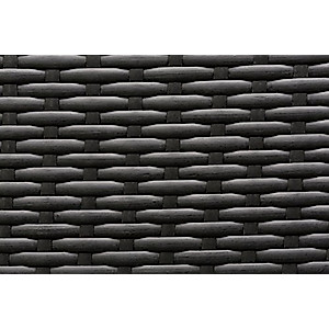 Ohana 7-Piece Outdoor Patio Furniture Sectional Conversation Set, Black Wicker with Gray Cushions - No Assembly with Free Patio Cover