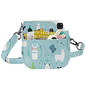 Katia Camera Case Bag Compatible for Fujifilm for Instax Mini 11/9/ 8+/ 8 Instant Film Camera with Shoulder Strap and Photo Accessories Pocket - Alpaca