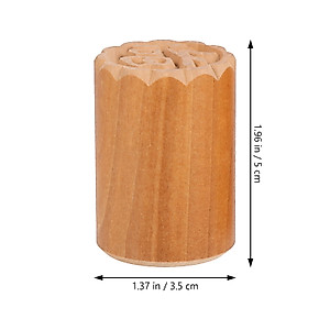 Housoutil 2pcs Embossing Cookie Stamp Wooden Chinese Mooncake Stamp Fu Pattern Cutter Cake Stamp Traditional Cake Press Stamps Diy Dessert Maker Baking Tools Accessories