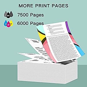 Printers Jack Compatible 502 T502 Refill Ink Bottles Replacement for EcoTank ET-2750 ET-3750 ET-4750 ET-2760 ET-3760 ET-4760 ET-2700 ET-3700 ET-3710 ET-15000 ST-2000 ST-3000 ST-4000 Printer