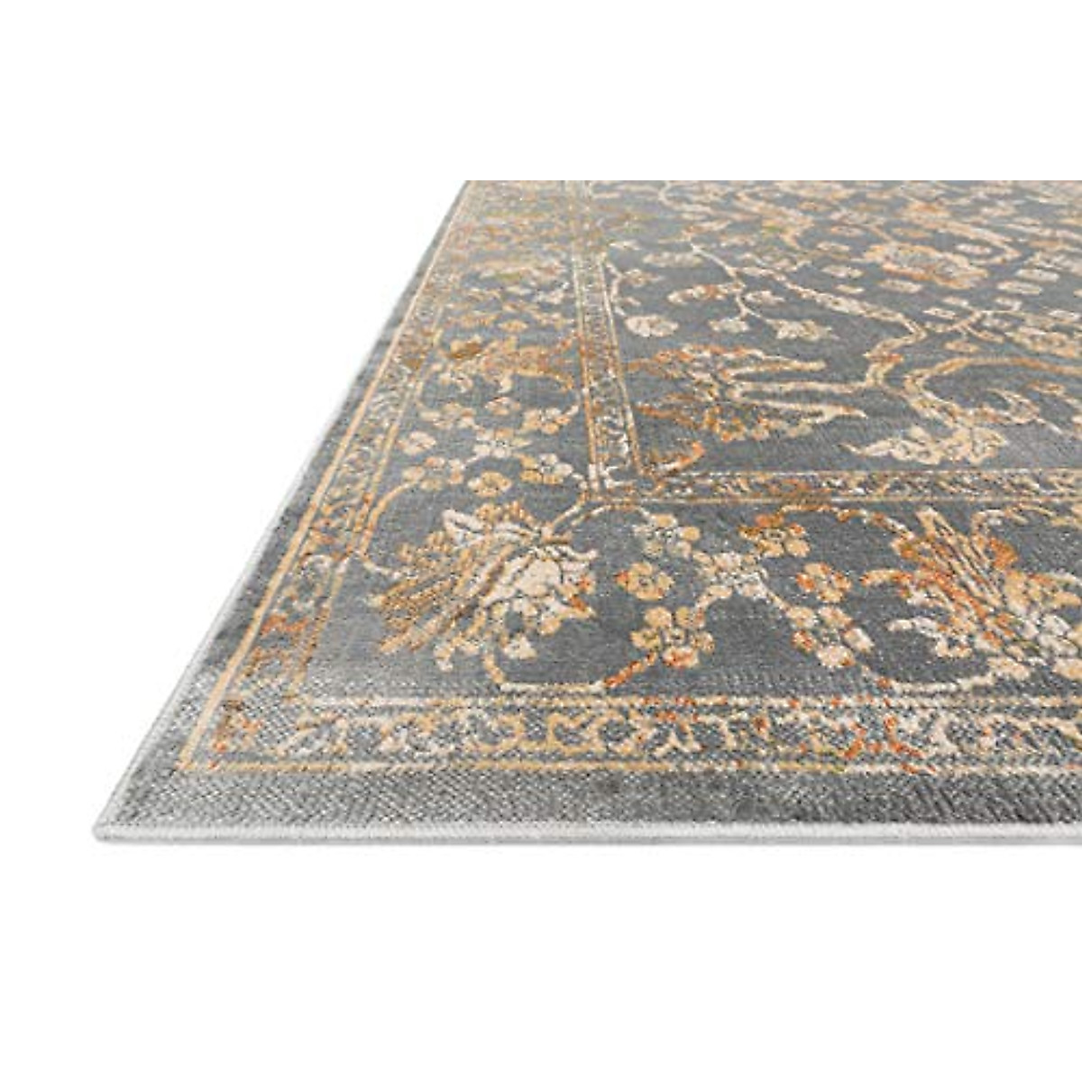 Loloi II Isadora Collection ISA-05 Silver/Silver, Transitional 8'-0" x 10'-0" Area Rug