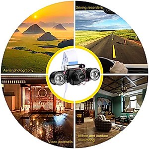 for Raspberry pi Camera Day & Night Vision, IR-Cut Video Camera 1080p HD Webcam 5MP OV5647 Sensor for Raspberry Pi RPi 4 3 B B+ 2B 3A+ 2 1 Zero W by Longruner