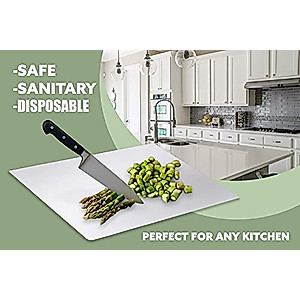 Crown 75 Count Combo Pack Premium Quality Disposable Cutting Boards ~10 Inch X 13.5 Inch Disposable Sheets For Kitchen And Commercial Use ~ Patent Pending ~ Recyclable Disposable Cutting Board Sheets
