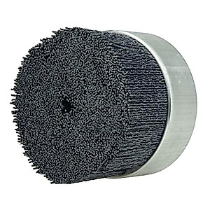 Weiler 86110 3" Burr-Rx Maximum Density Miniature Disc Brush, .043/120CG Crimped Fill, Made in The USA